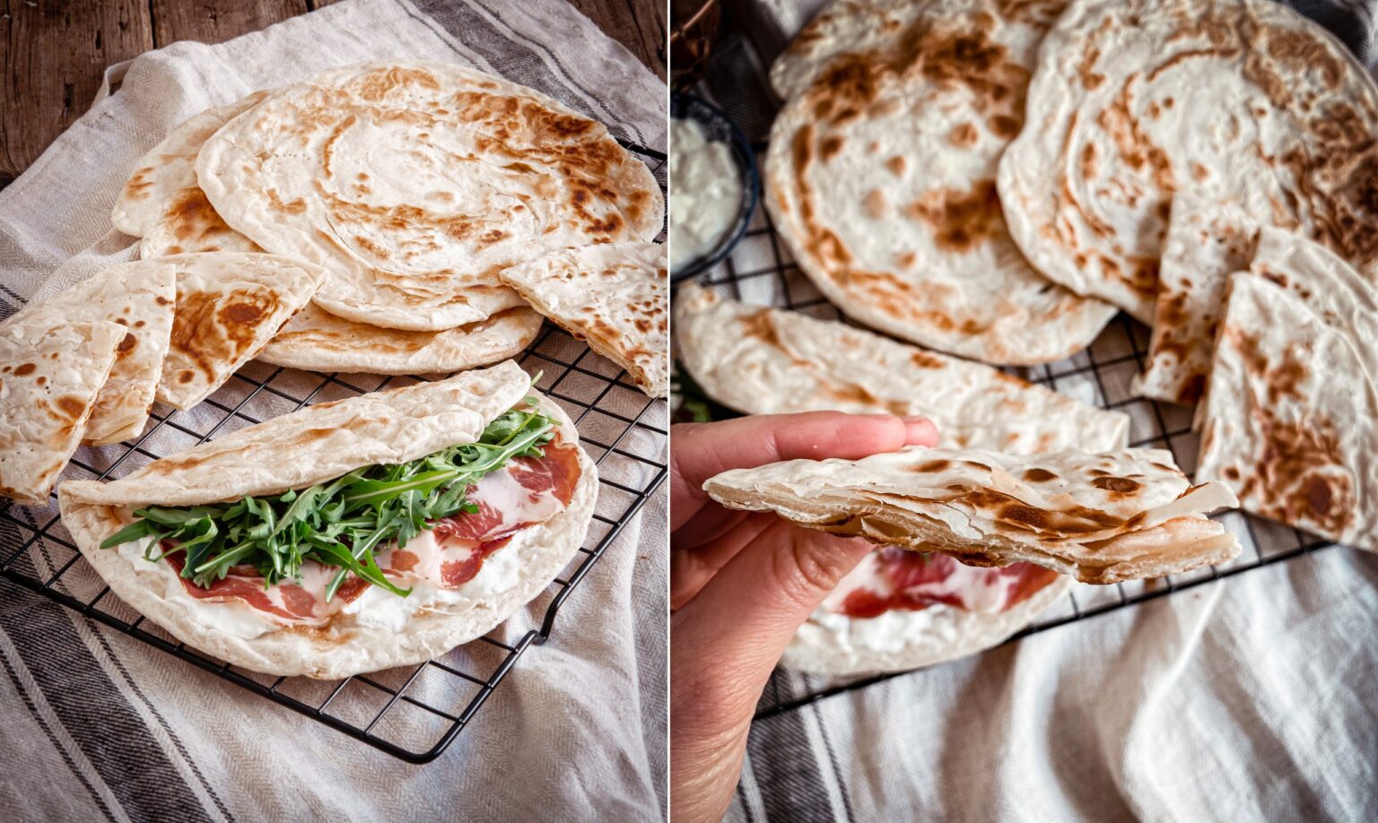 Ricetta tipica della crescia sfogliata marchigiana da gustare con i salumi